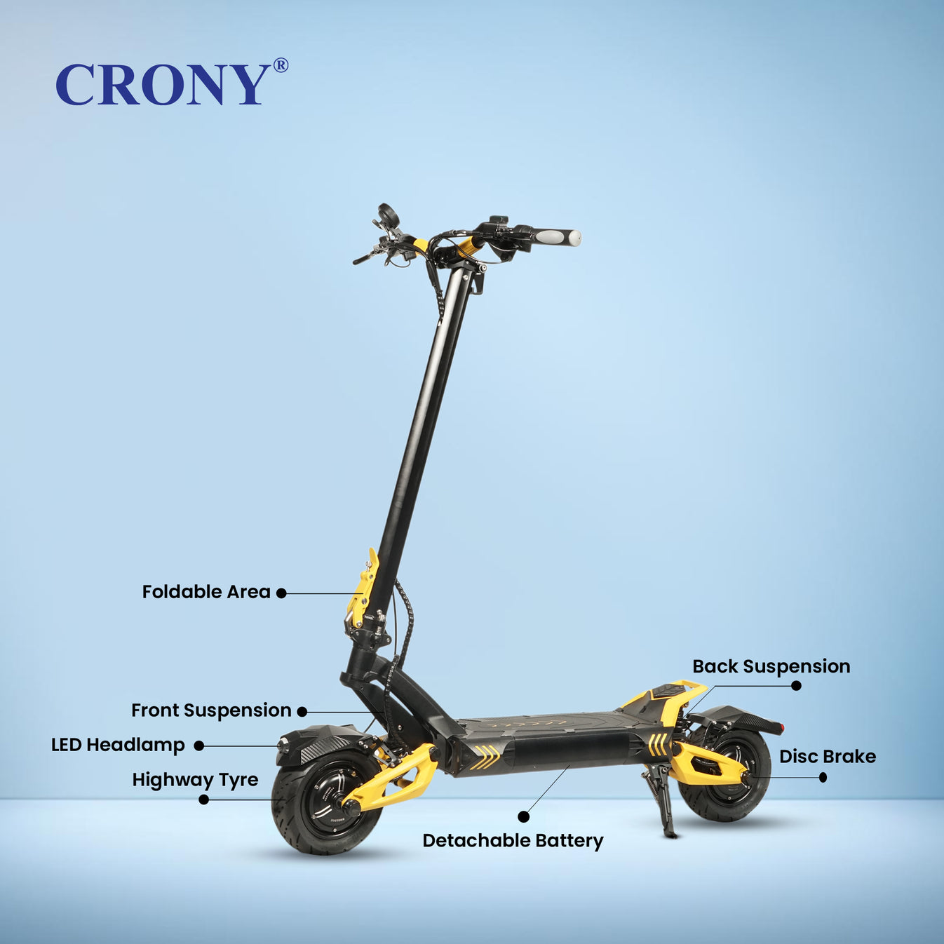 CRONY V8 Electric Scooter Adult Foldable E Scooter – Edragonmall.com
