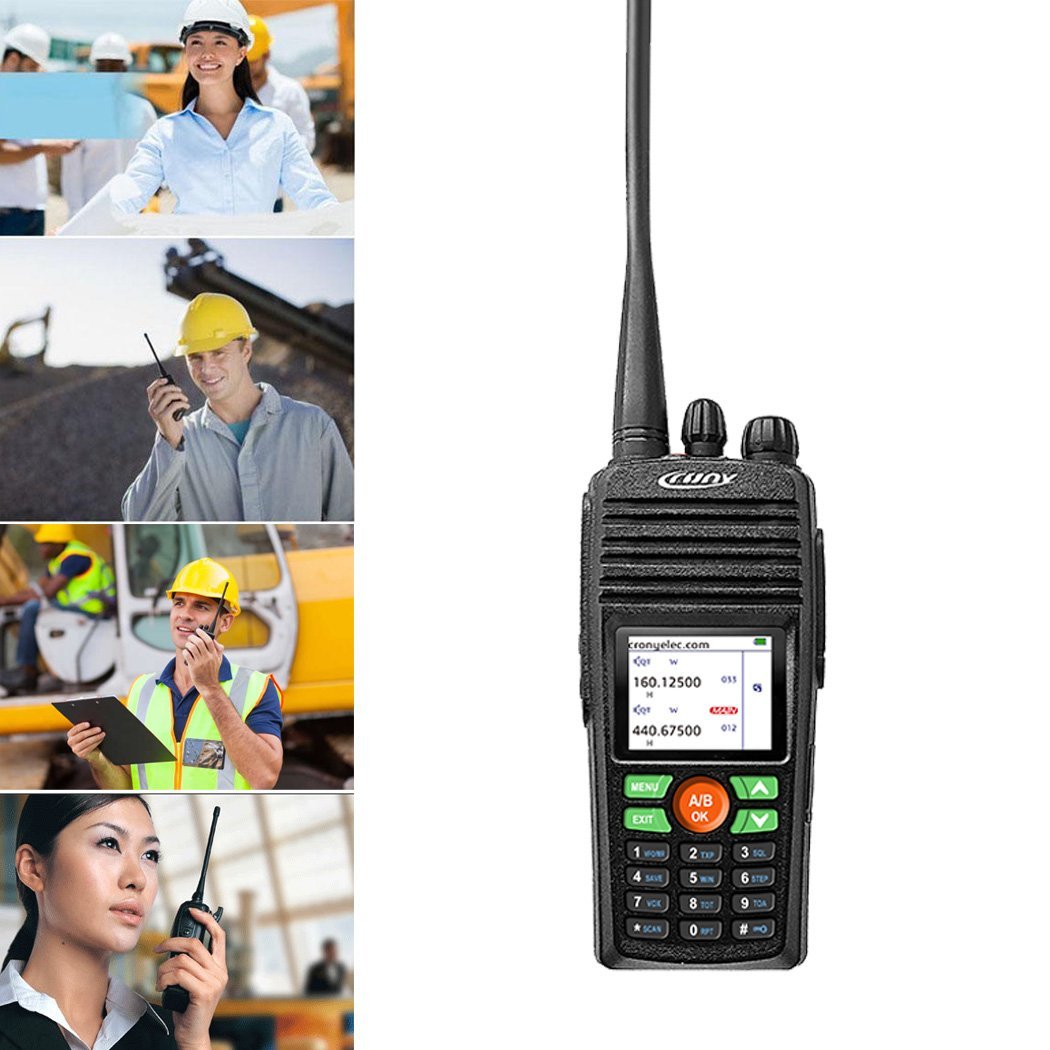 CRONY 10W DT-8188 UHF Double Segment Color screen Professional Walkie ...