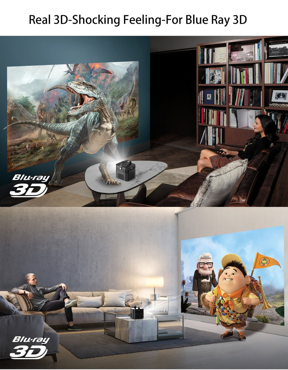 CRONY K5 upright Projector with BT speaker 3D Smart DLP Projector 800 ...