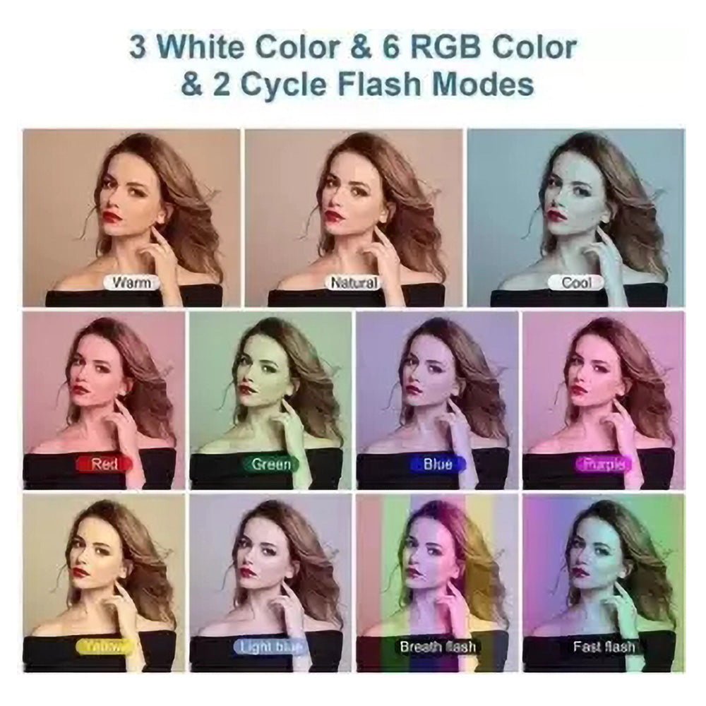 CRONY MJ26(10inch) wire-controlled mobile phone RGB LED Live Fill Ligh ...
