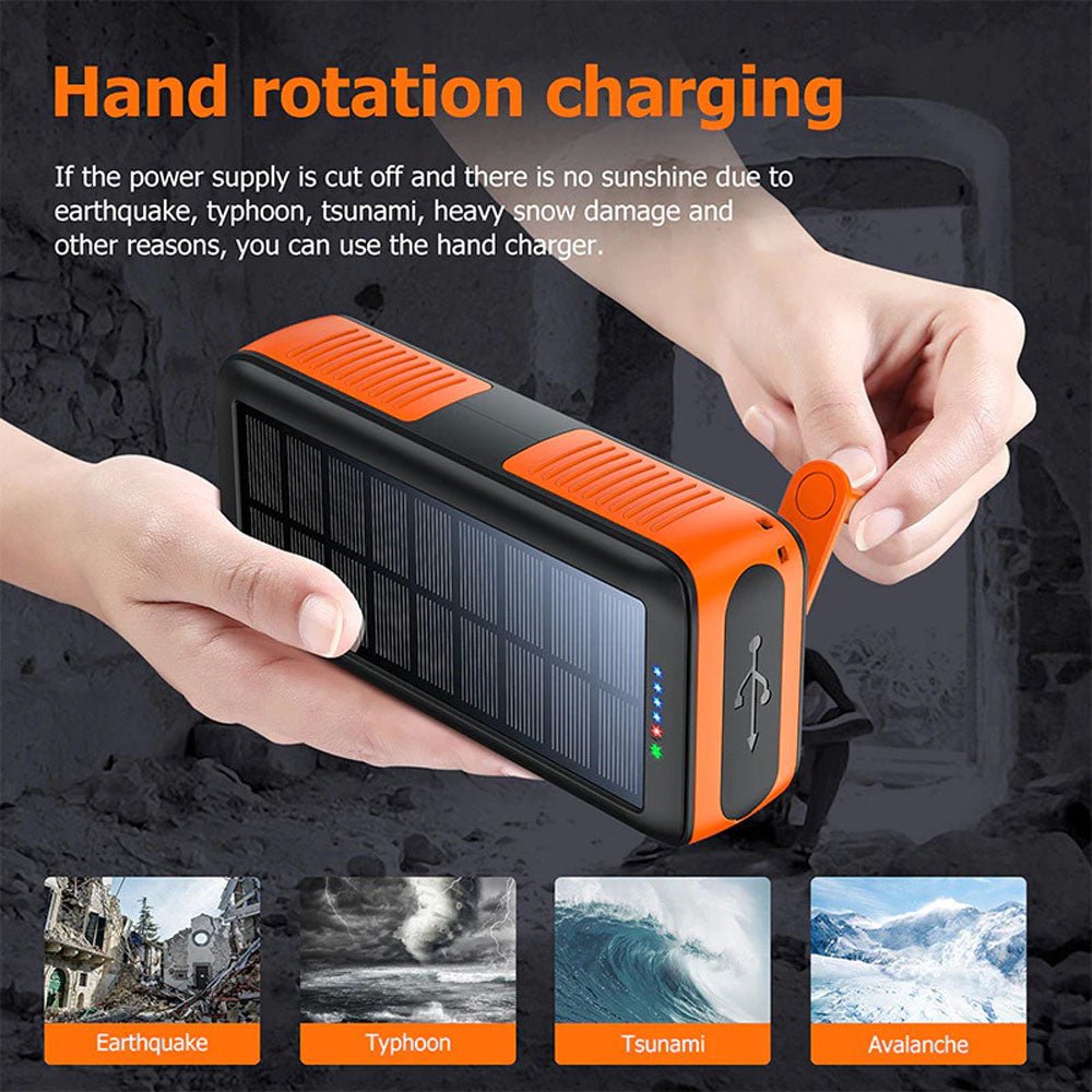 CRONY PS-618 Hand turn type power solar Power bank Solar battery hand ...