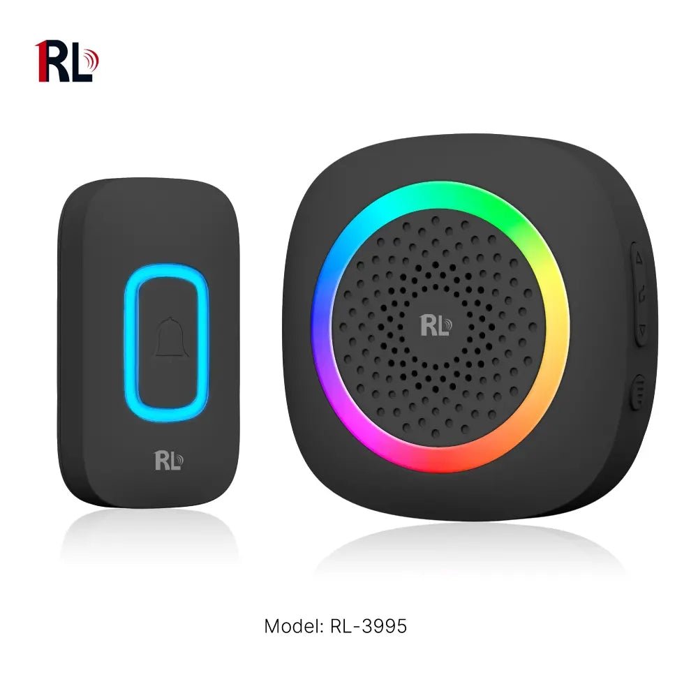 RL-3995 doorbell Battery-powered wireless doorbell with shining LED di ...